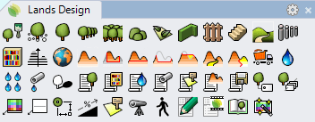 Barres d'outils | Lands Design help